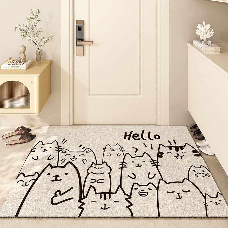 Feblilac Cute Cat House PVC Coil Door Mat – Feblilac® Mat