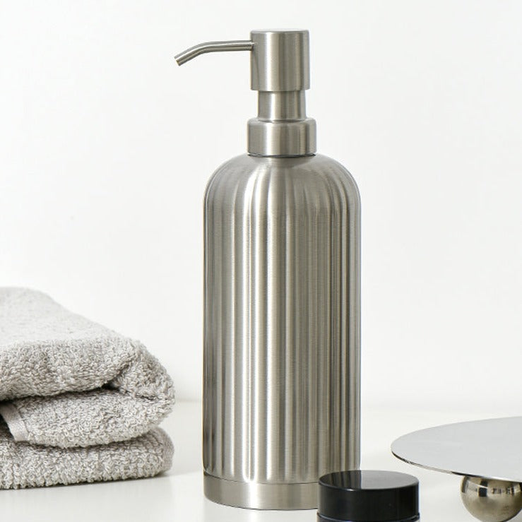 Stainless Steal Soap Dispenser, Iron Pump Bottle for Liquid Soap, Silv ...