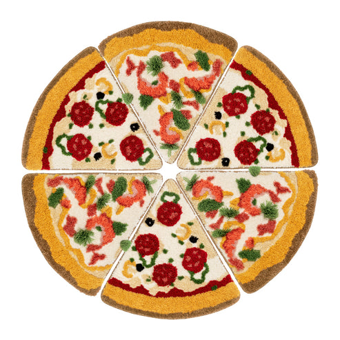 Feblilac Cute Fun Pizza Bedroom Rug Mat, Food Bedroom Rug, Soft Plush ...