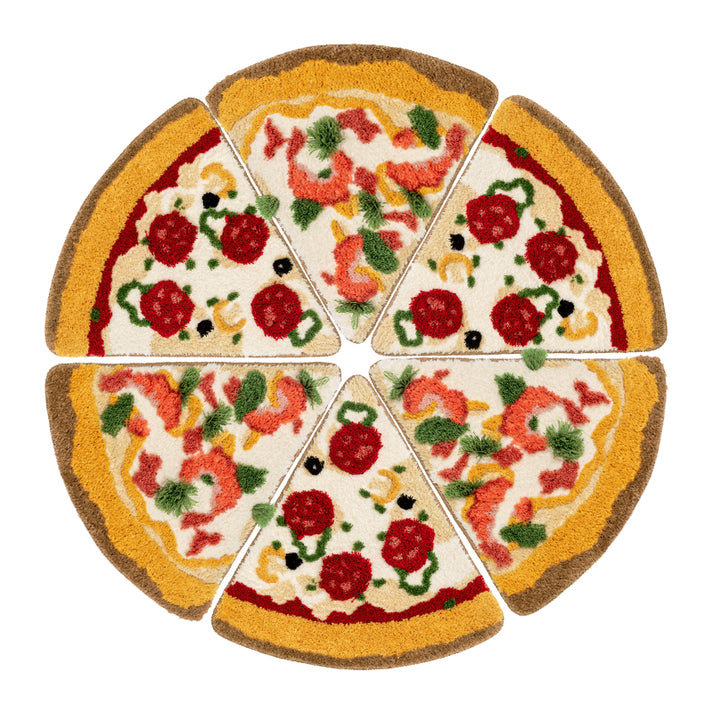 Feblilac Cute Fun Pizza Bedroom Rug Mat, Food Bedroom Rug, Soft Plush ...