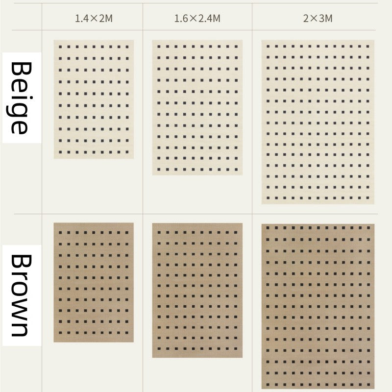 Feblilac Rectangular Geometric Pattern Living Room Wool Carpet ...