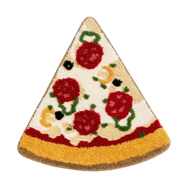 Feblilac Cute Fun Pizza Bedroom Rug Mat, Food Bedroom Rug, Soft Plush ...