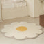 Cute Round Daisy Flower Mat for Bedroom Area Rug, Area Floral Carpet ...