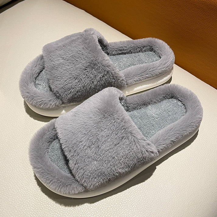 Fluffy Indoor Outdoor Mules, Cute Slippers – Feblilac® Mat