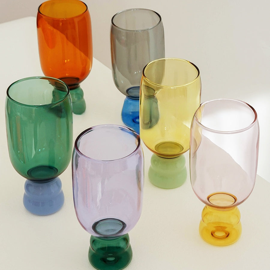Colourful Tall Glass Cup – Feblilac® Mat