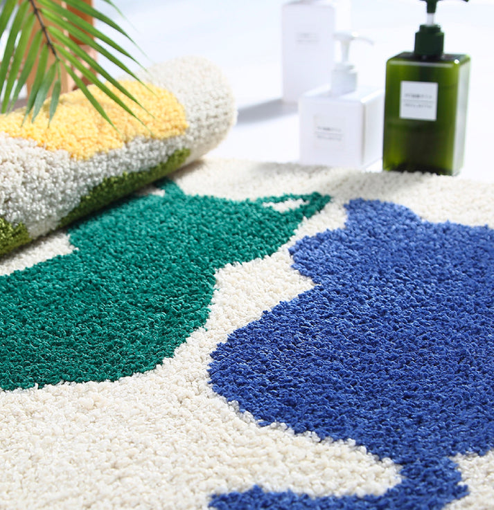 Sleeping Cats Mountain Bath Mat, Mountain Sunrise Bathroom Mat, Cute ...