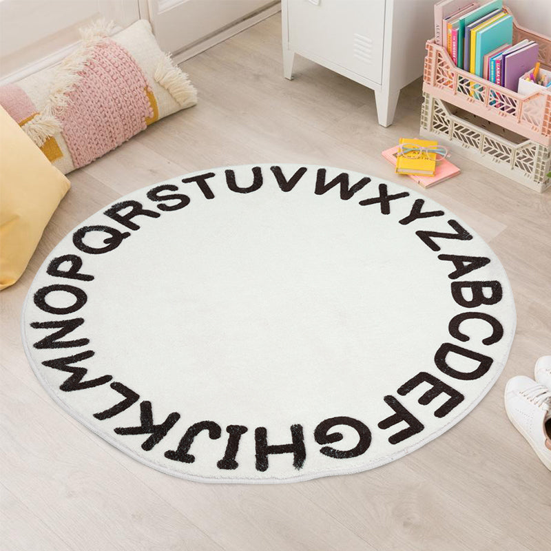 Alphabet Round Mat Rug Carpet – Feblilac® Mat